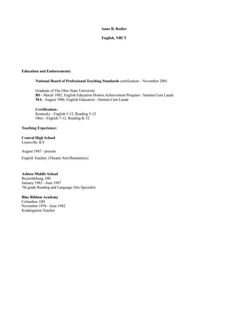 Wade Heaton Resume | DOC