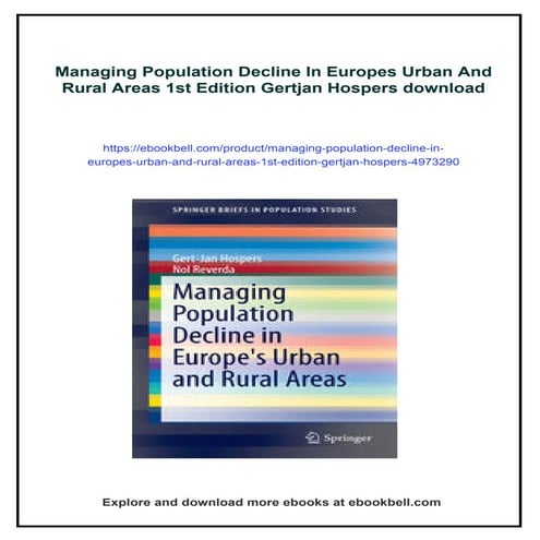 Managing Population Decline In Europes Urban And Rural Areas 1st ...
