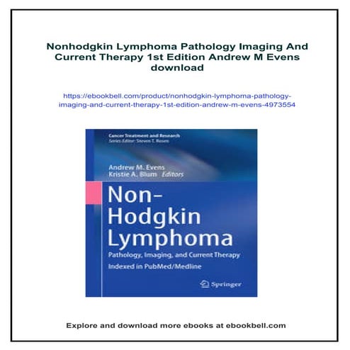 Nonhodgkin Lymphoma Pathology Imaging And Current Therapy 1st Edition ...