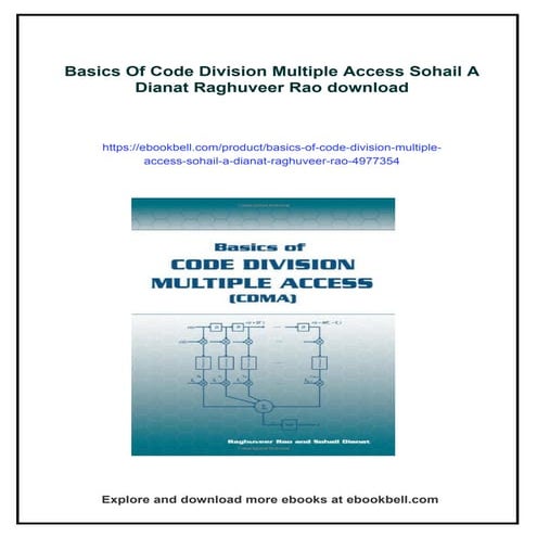 Basics Of Code Division Multiple Access Sohail A Dianat Raghuveer Rao | PDF