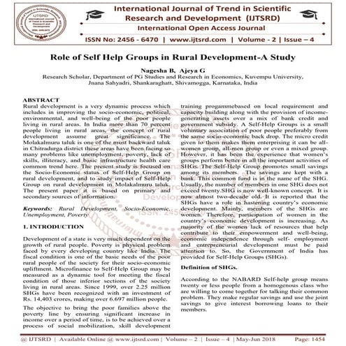 Economics class-12-project-on-self-help-group | PDF