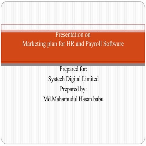 Presentation on HR-Payroll Software | PPTX