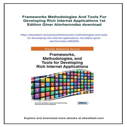 Frameworks Methodologies And Tools For Developing Rich Internet ...
