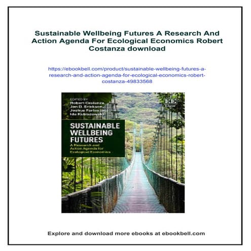 Sustainable Wellbeing Futures A Research And Action Agenda For ...