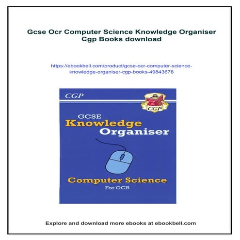 Gcse Ocr Computer Science Knowledge Organiser Cgp Books | PDF