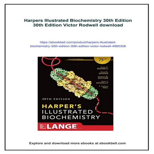Harpers Illustrated Biochemistry 30th Edition 30th Edition Victor ...