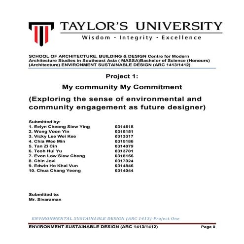 ENVIRONMENTAL SUSTAINABLE DESIGN | PDF | Adoption and Fostering | Parenting