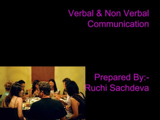 Non verbal communication | PPT