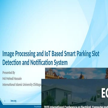IoT based Smart Parking using CNN machine learning.pptx