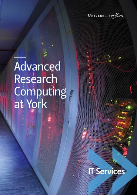 Advanced Research Computing At York Pdf