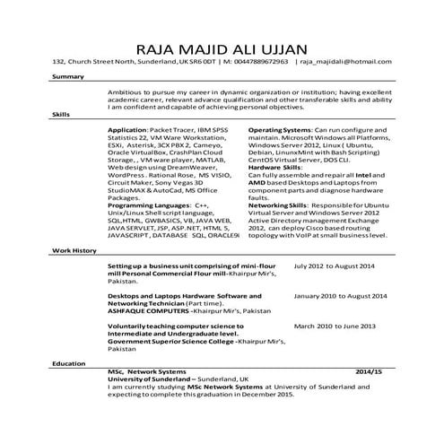 Raja CV. | DOCX