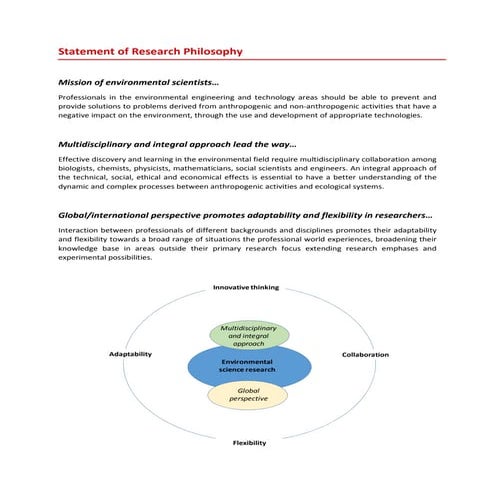 Statement of Research Philosophy | PDF | Environmental Services Industry | Industries