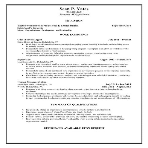 Hannah Sumner Resume | PDF