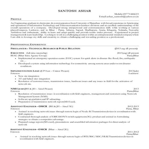 durgesh resume | DOC