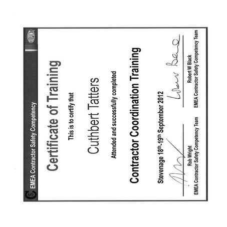 Contractor Coordination Training | PDF