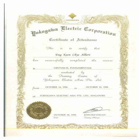 Mobil Oil Yokogawa Centum-XL Fundamentals | PDF