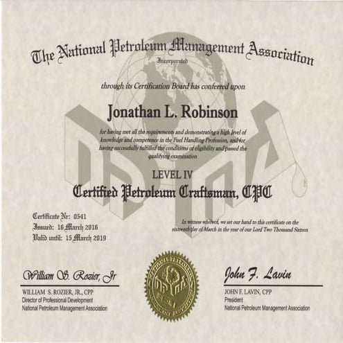 Petroleum cert | PDF