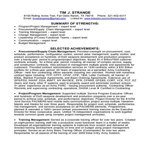 TIM STRANGE Resume 18 SEP 16 | DOCX