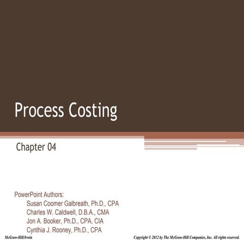process costing | PDF