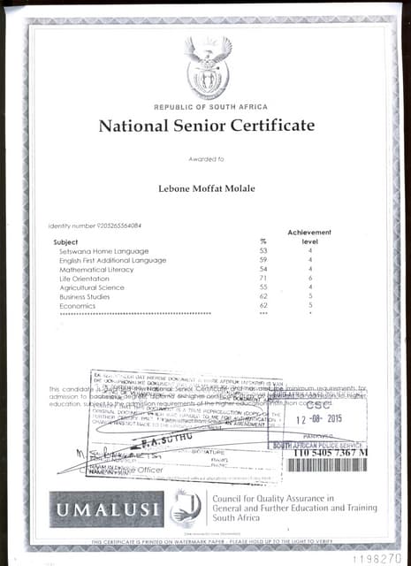 N4 Certificate | PDF
