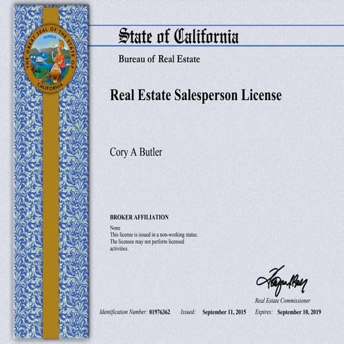 California Real Estate Lic | PDF