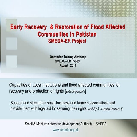 SMEDA ER Presentation | PPT