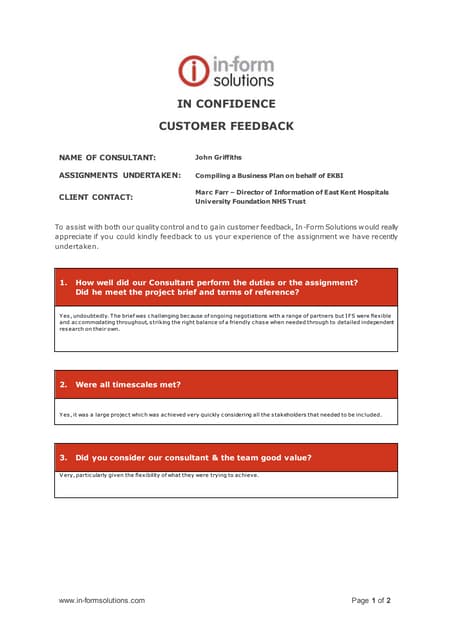 Capgemini Feedback Burberry PM | PDF