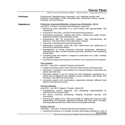 Tiffany Resume | DOCX