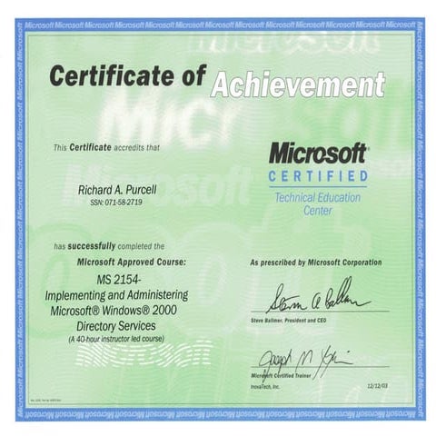 Microsoft Certificate_opt | PDF