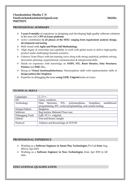 Smriti shikha cv | PDF