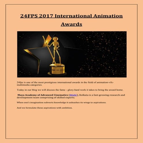 24FPS International Animation Awards | PDF