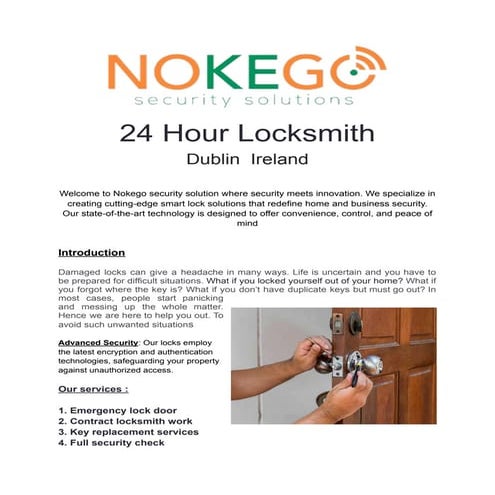 24 Hour Locksmith docs .pdf | Home Insurance | Insurance