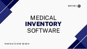 Facility on Hospital lab Inventory Management | INSYSIV | PPT
