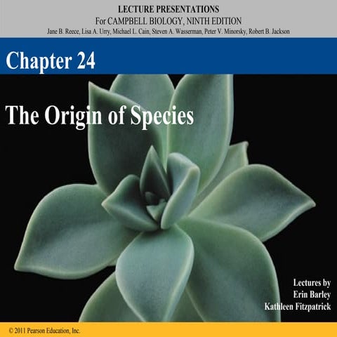 24 lecture origin_of_species | PPT