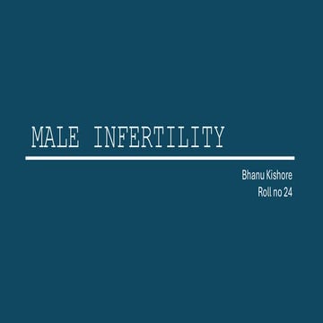 24_Male infertility_SURGERY. mbbs undergraduates | PDF