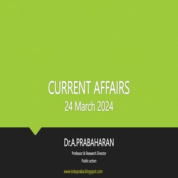 24 March 2024 Current Affairs.pptx Today | PPTX