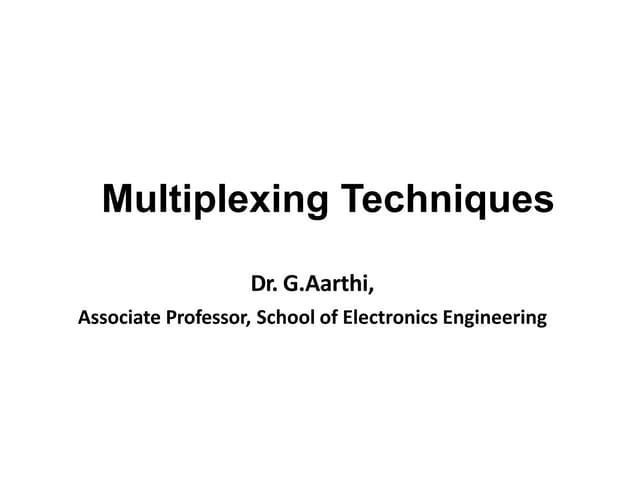 24 Multiplexing Techniques Pdf