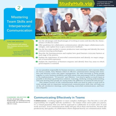 24 Part 1 Business Communication Foundations 2 Mastering Team Skills