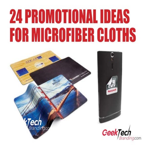 24 promotional ideas for microfiber cloths | PDF