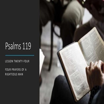 24 Psalms 169-176 Tau Four Prayers of the Righteous.pptx | Christianity ...