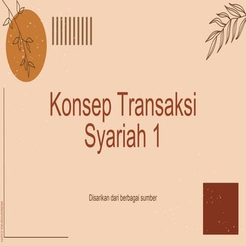 Transaksi ekonomi syariah | PPTX