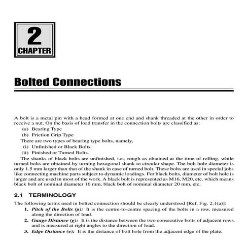 Design of bolted connections | PPTX
