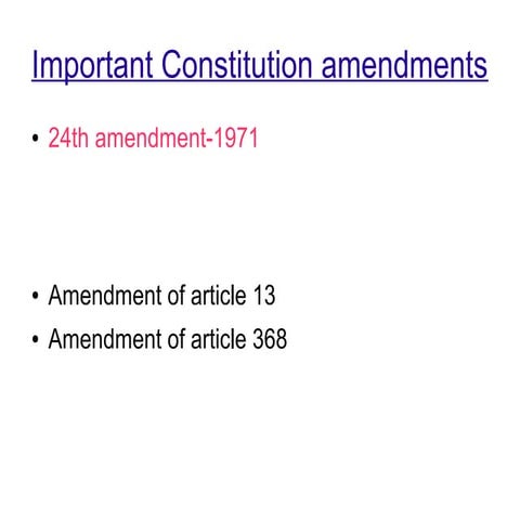 24th amendment of Indian Constitution ppp | ODP