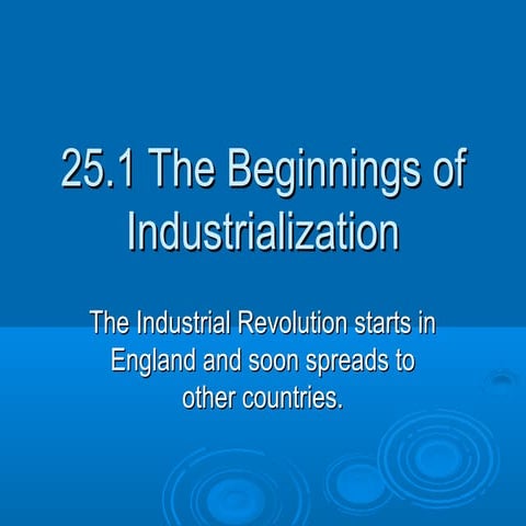 25.1 the beginnings of industrialization | PPT