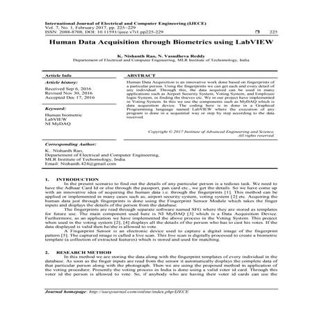 Human Data Acquisition Through Biometrics Using Labview Pdf 