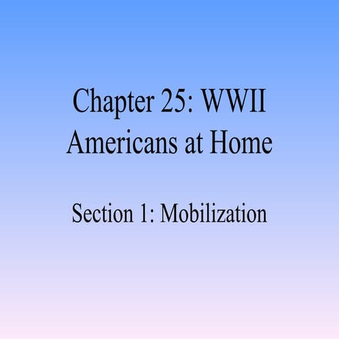 chapter 25 powerpint presentation for history | PPT