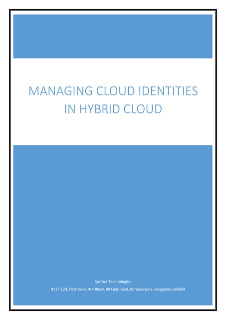 Identity & access management | PPT