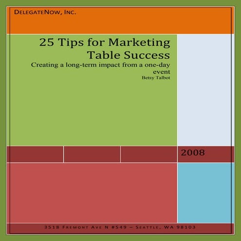 25 Tips For Marketing Table Success | PDF