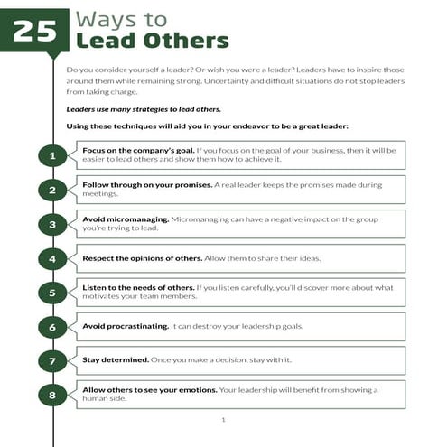 25 ways-to-lead-others | PDF
