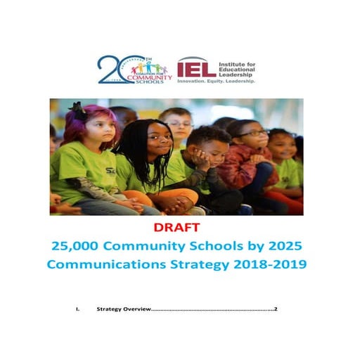 Draft 25,000 community schools strategy | DOCX